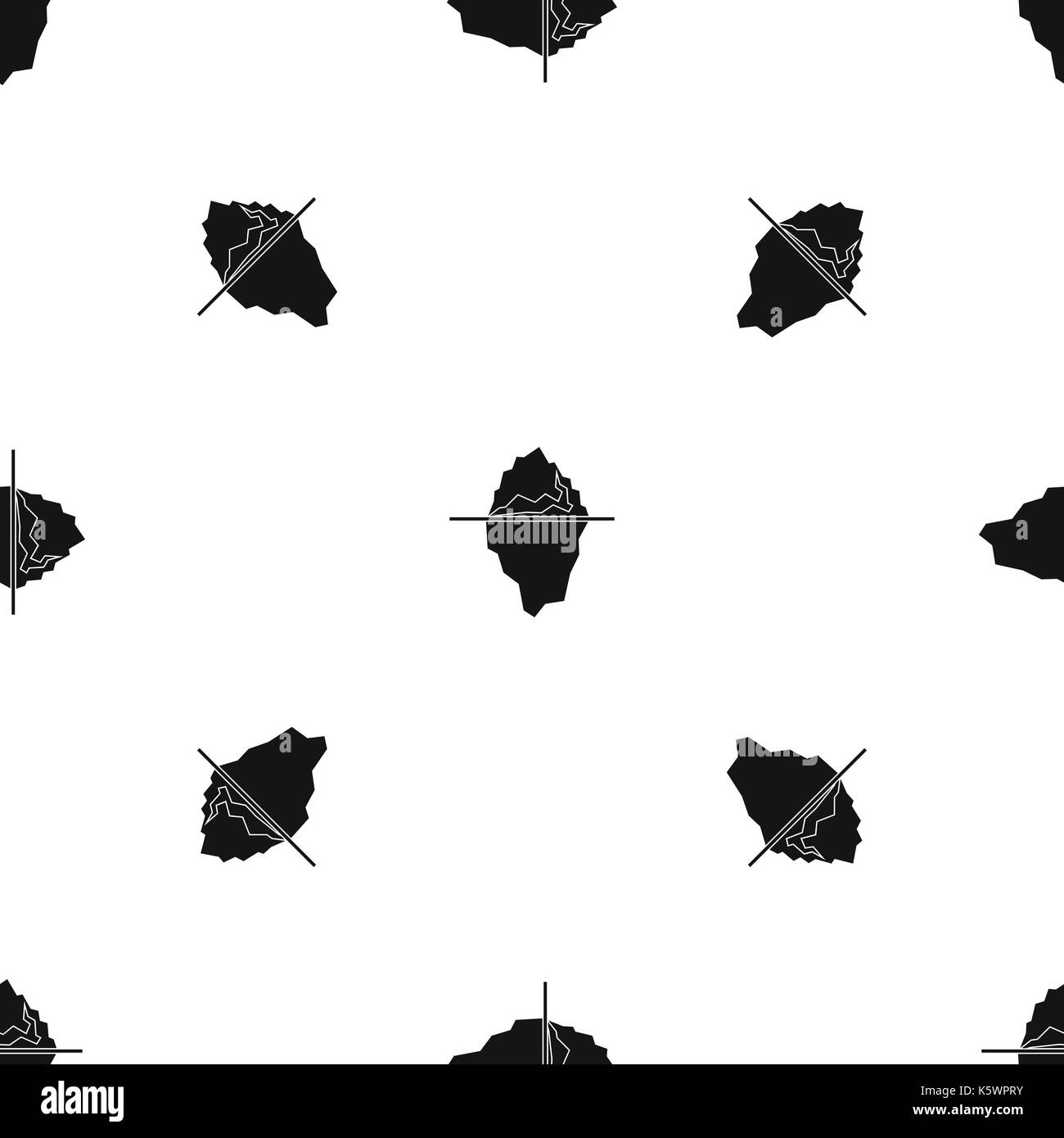 Iceberg pattern seamless black Stock Vector Image & Art - Alamy