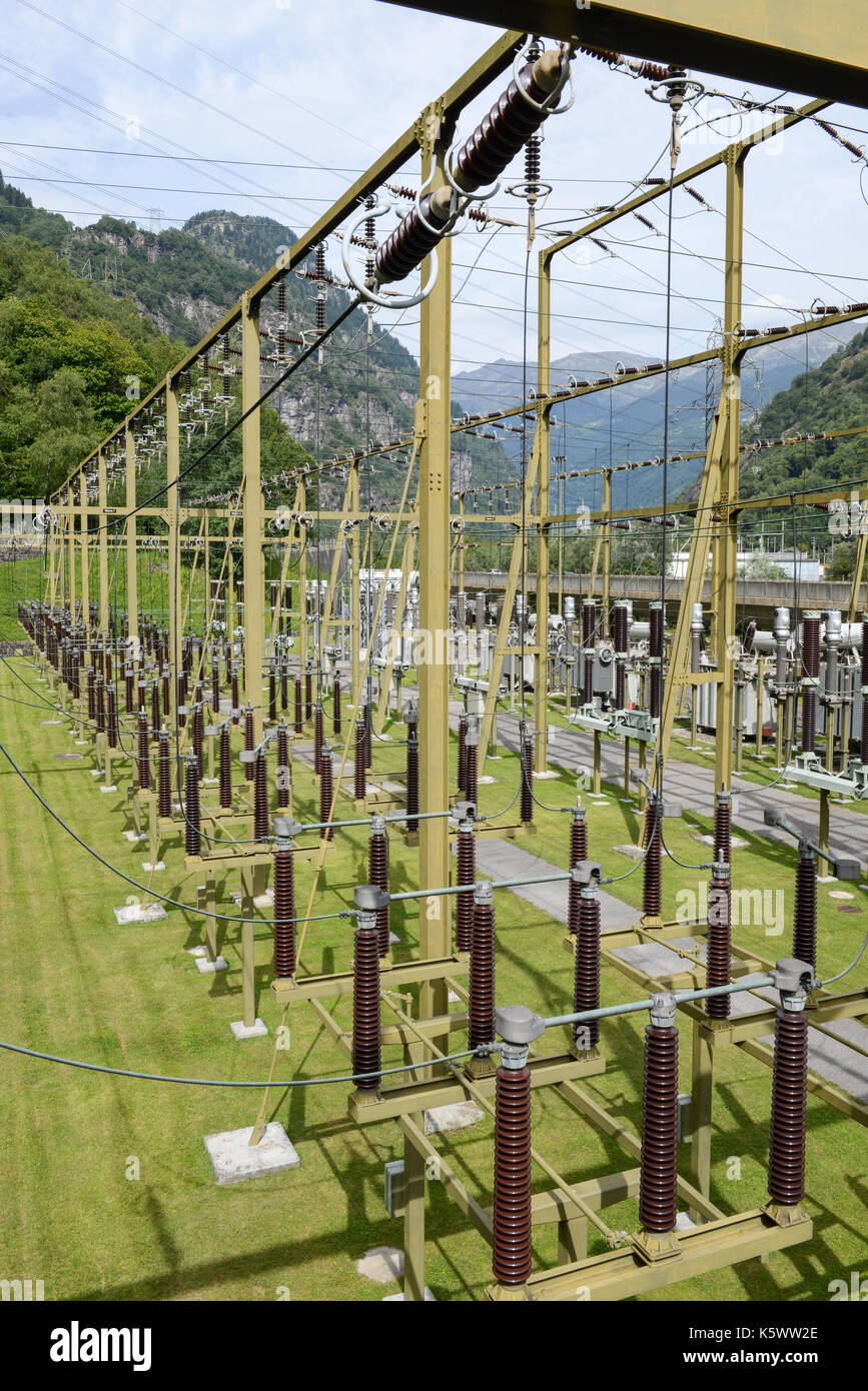 Power station making Electricity from a hydroelectric plant on ...