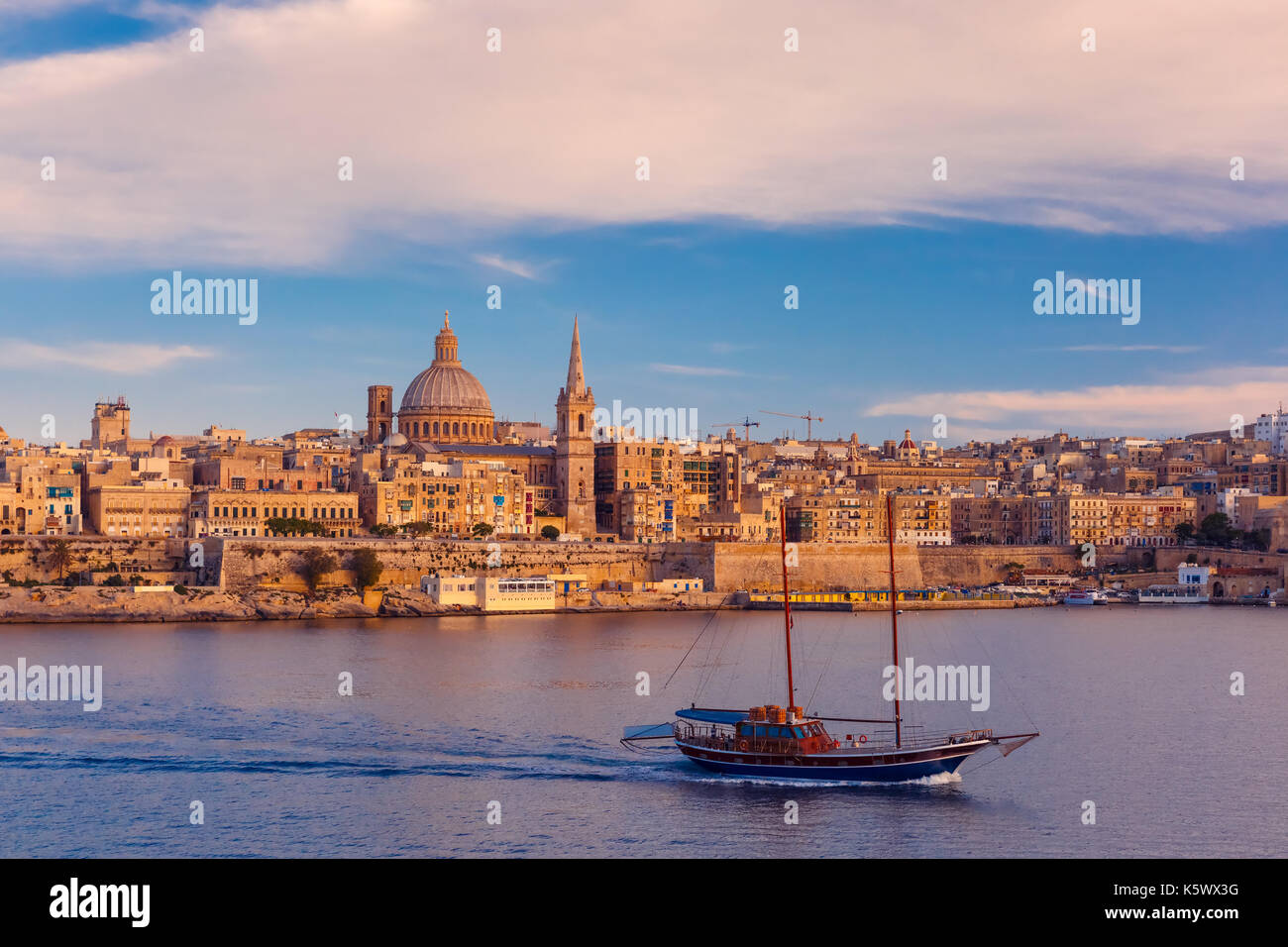 Panoramic view valletta lady hi-res stock photography and images - Alamy