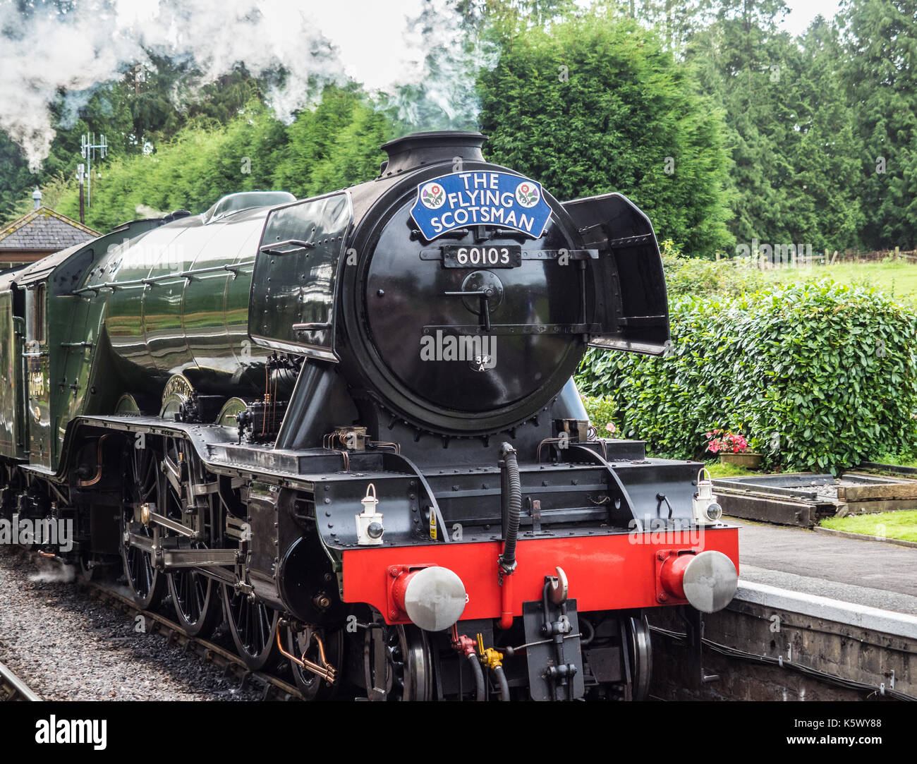 The Flying Scotsman 60103 steam locomotive at Crowcombe Heathfield ...