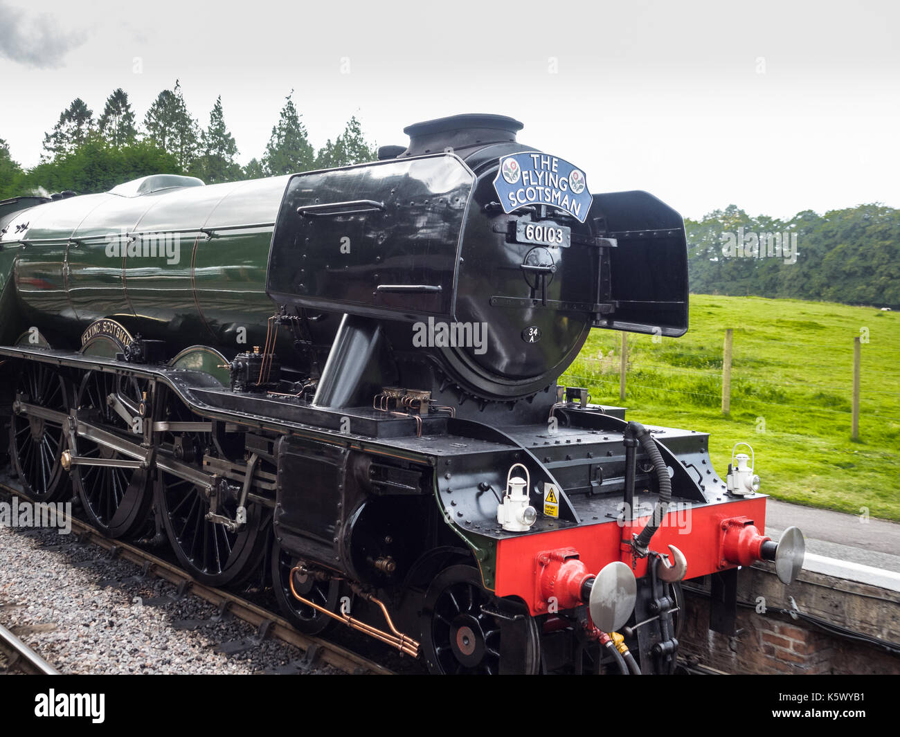 The Flying Scotsman 60103 steam locomotive at Crowcombe Heathfield ...