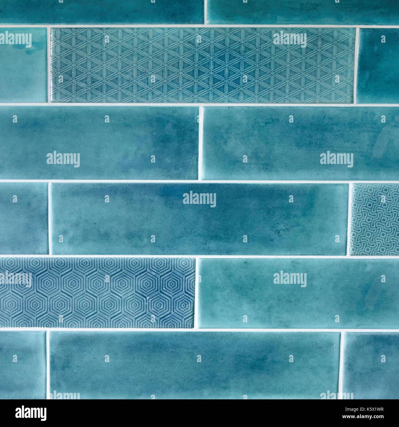 Rectangular Tile, blue background texture Stock Photo - Alamy