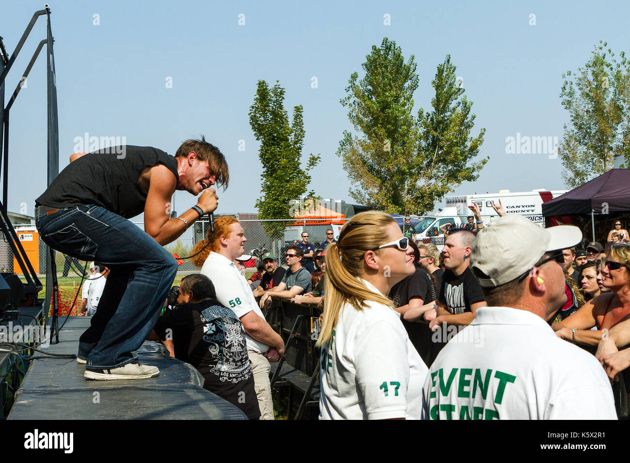 NAMPA, IDAHO - SEPTEMBER 25: Rob Ulrich the lead singer from Mindset ...