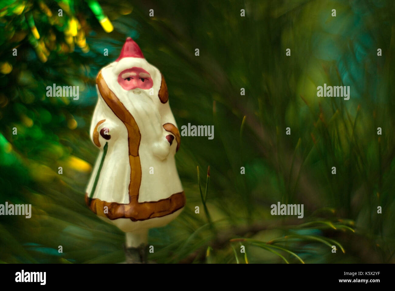 Vintage glass Christmas tree toy: Ded Moroz ("Grandfather Frost",slavic ...