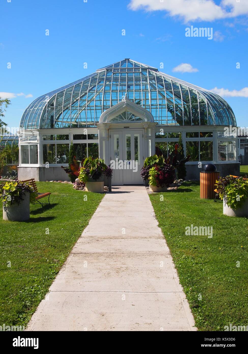 Footpath leading to the Tropical Greenhouse at the Central Experimental ...