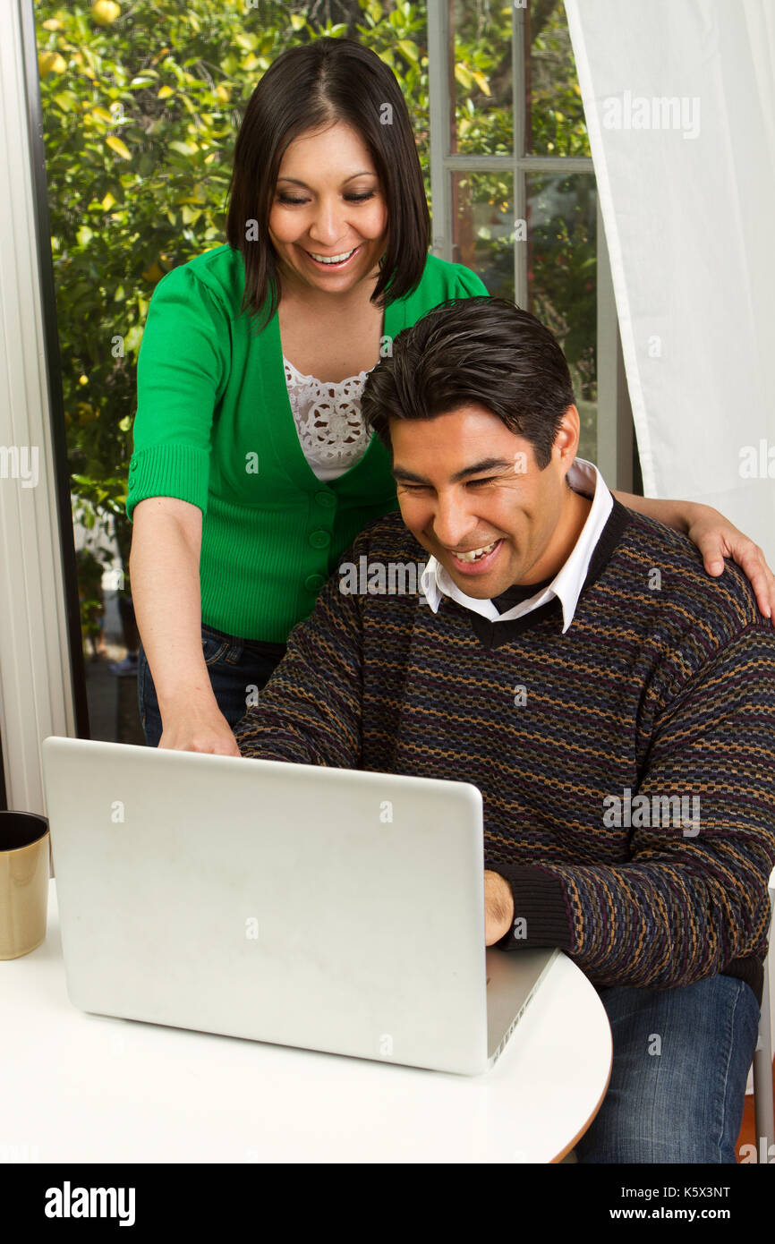 Happy Hispanic couple Stock Photo - Alamy