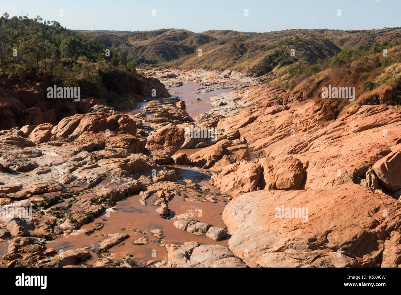 The eroded Betsiboka River, Madagascar Stock Photo - Alamy