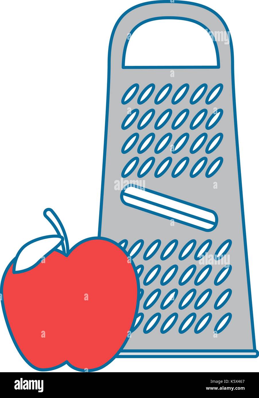 cheese grater with apple Stock Vector Image & Art - Alamy