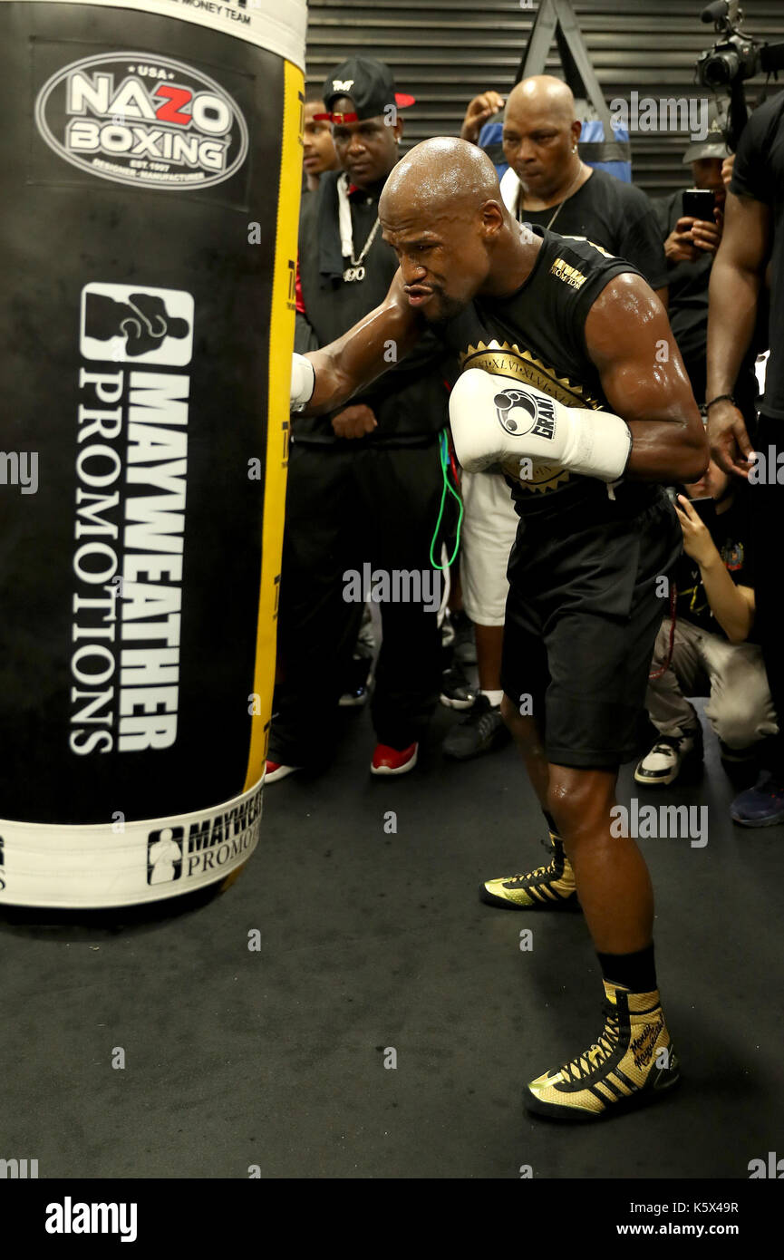 Media Day at The Mayweather Gym Las Vegas, NV Featuring: Floyd ...