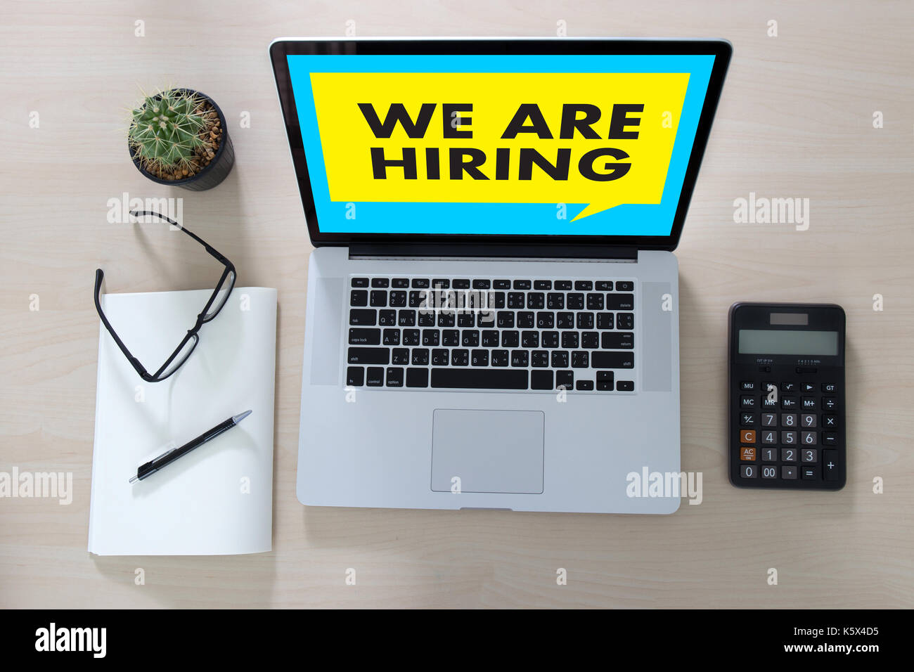 WE ARE HIRING Human Resources Interview professionals working fine Recruitment Job Stock Photo ...