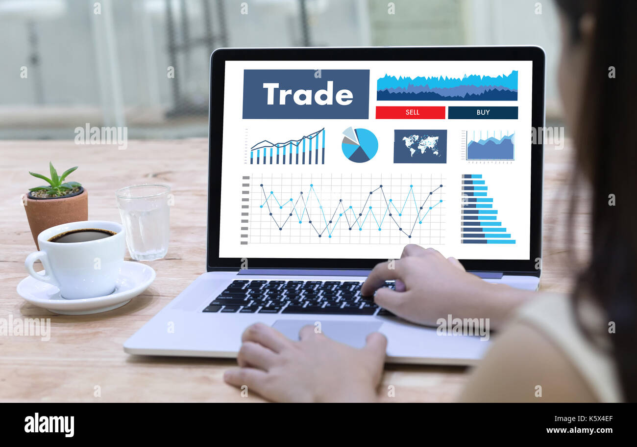 professionals working Trade Finance Forex Graph Chart Concept manager ...