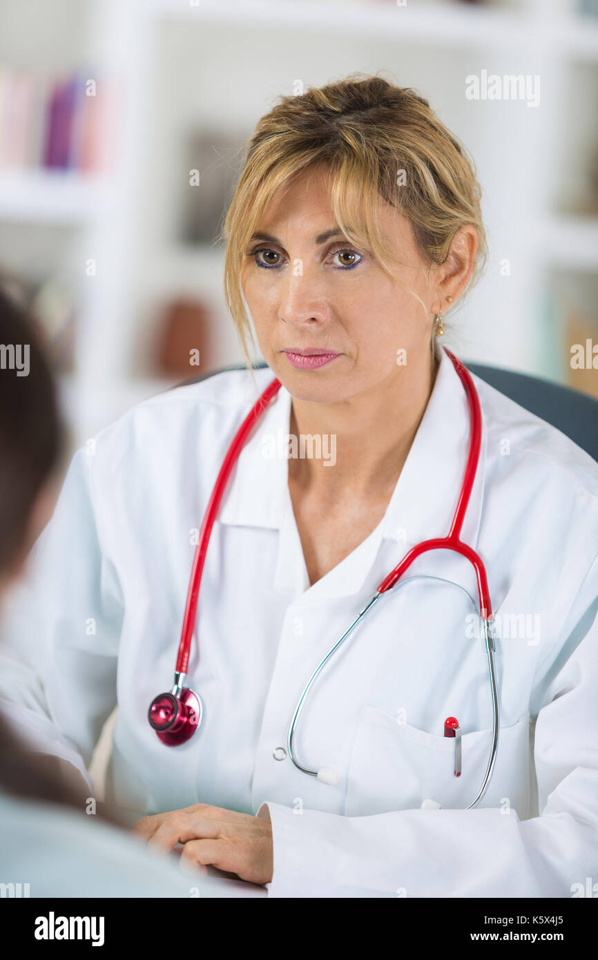 Half portrait caucasian female doctor hi-res stock photography and ...