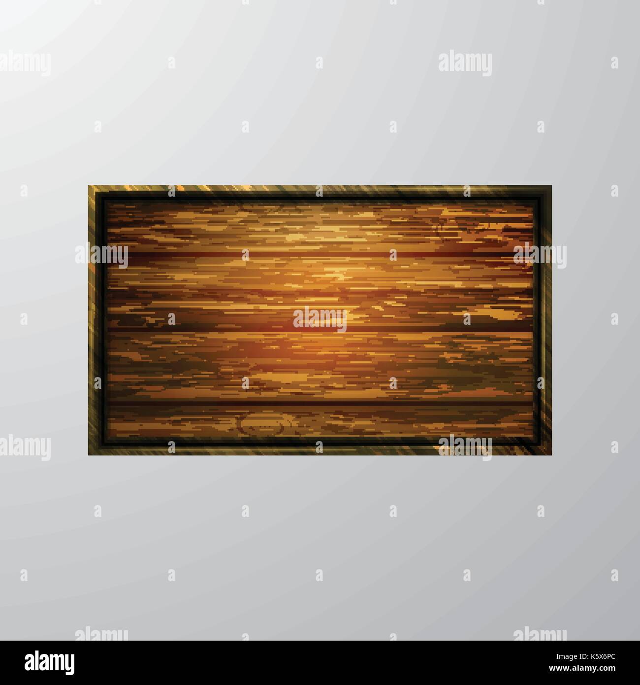 Wooden signs, vector icon set Stock Vector Image & Art - Alamy