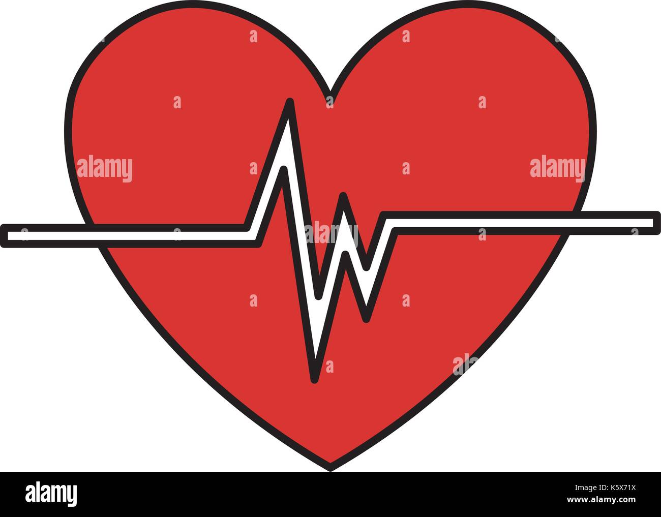 heart cardio isolated icon Stock Vector Image & Art - Alamy