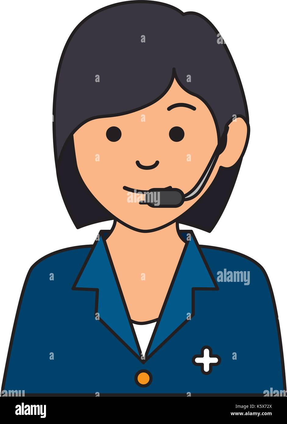 medical call center operator Stock Vector Image & Art - Alamy