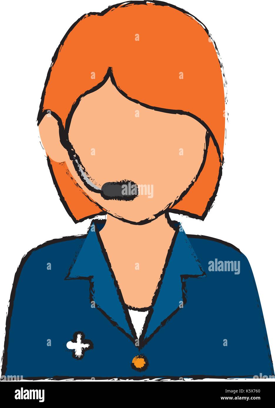 medical call center operator Stock Vector Image & Art - Alamy