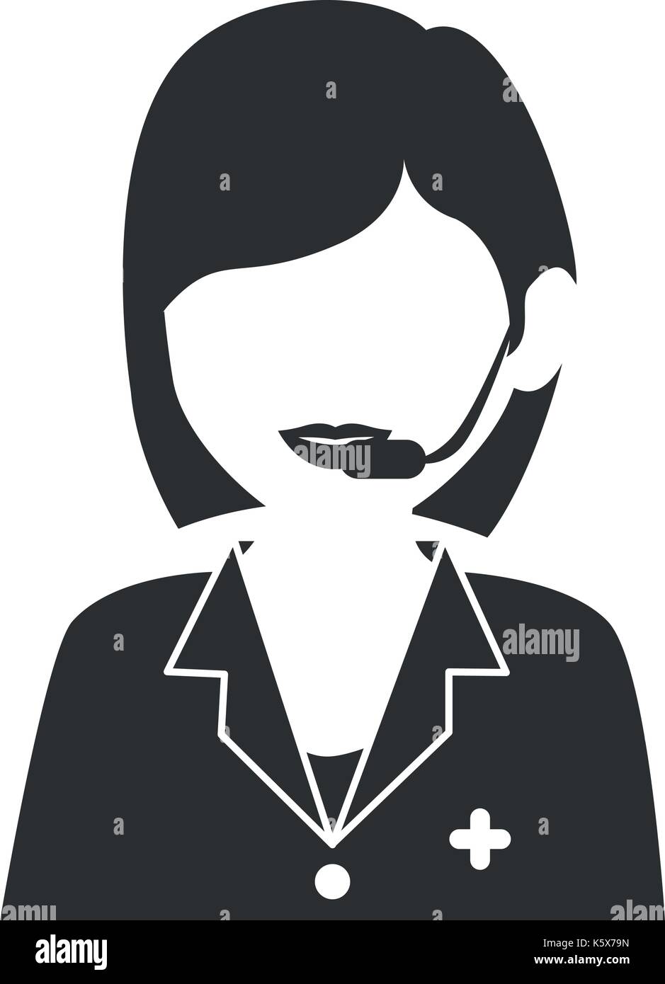 Hospital operator Stock Vector Images - Alamy