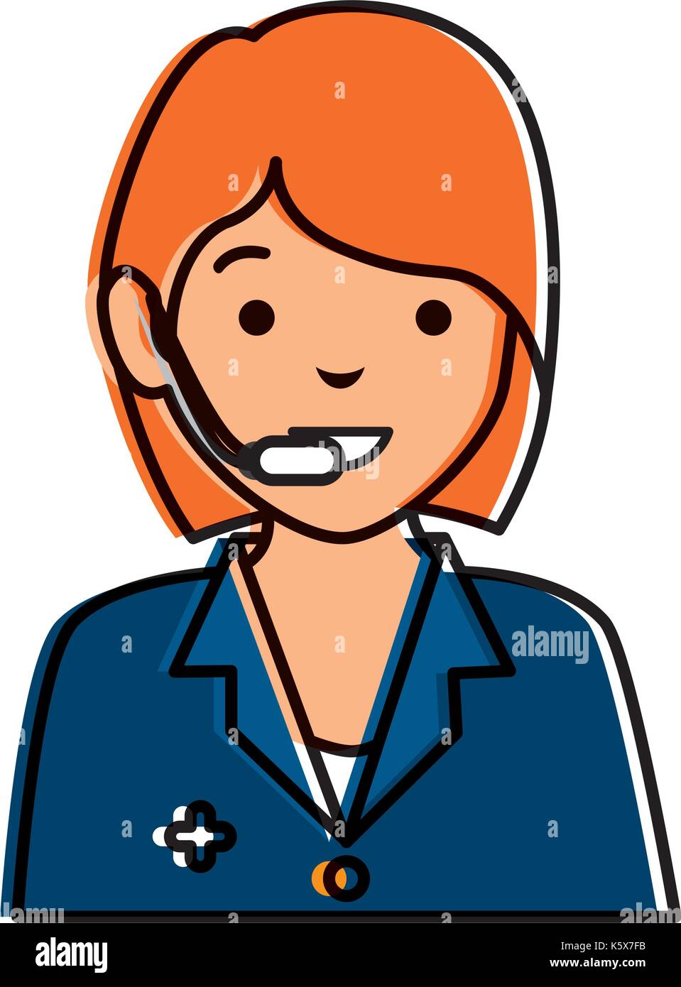 medical call center operator Stock Vector Image & Art - Alamy