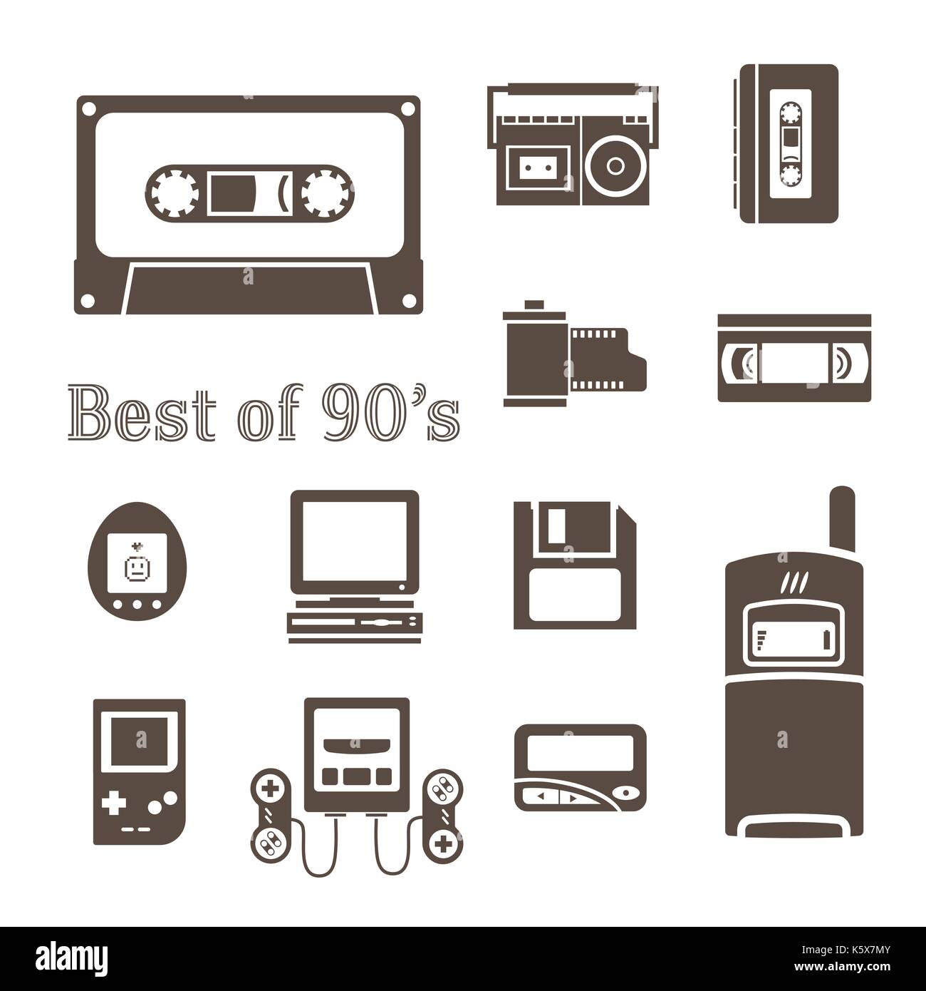 gadget of 90s icon Stock Vector Image & Art - Alamy