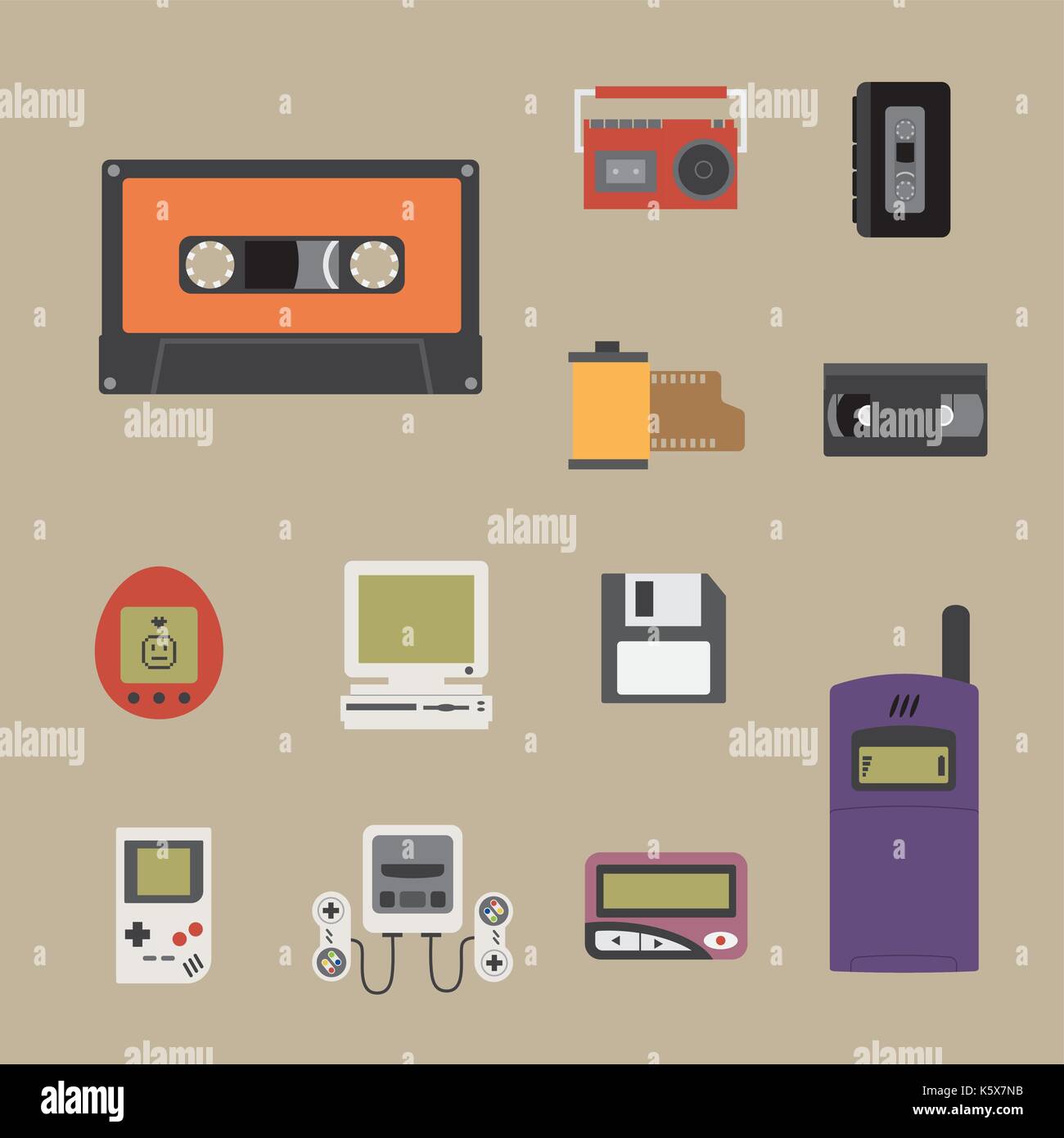 gadget of 90s icon Stock Vector Image & Art - Alamy