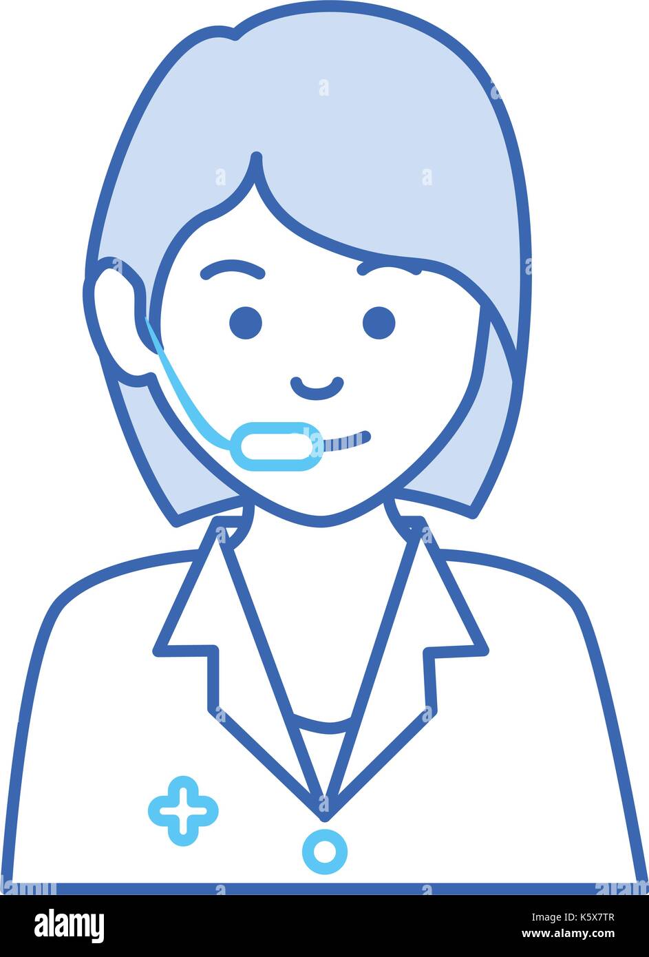 medical call center operator Stock Vector Image & Art - Alamy