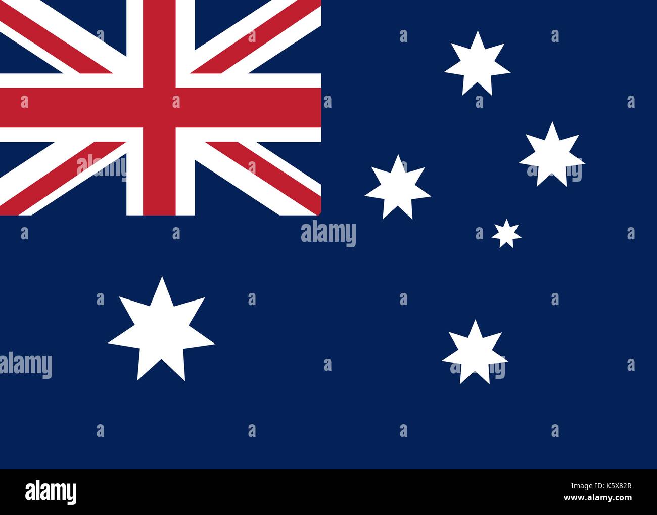 Australia flag vector Stock Vector Image & Art - Alamy