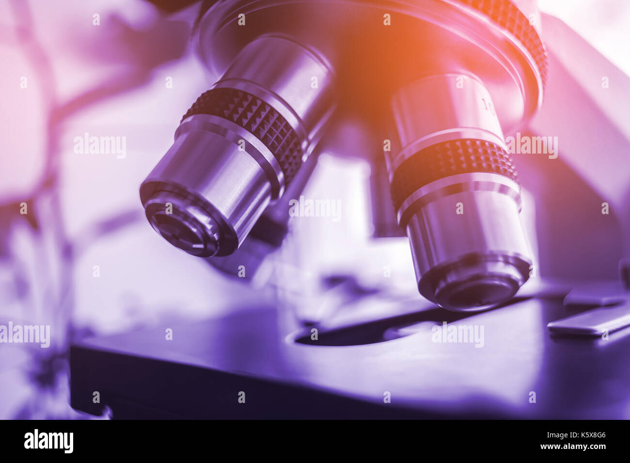 Optical microscope - science and laboratory equipment. Microscope for ...