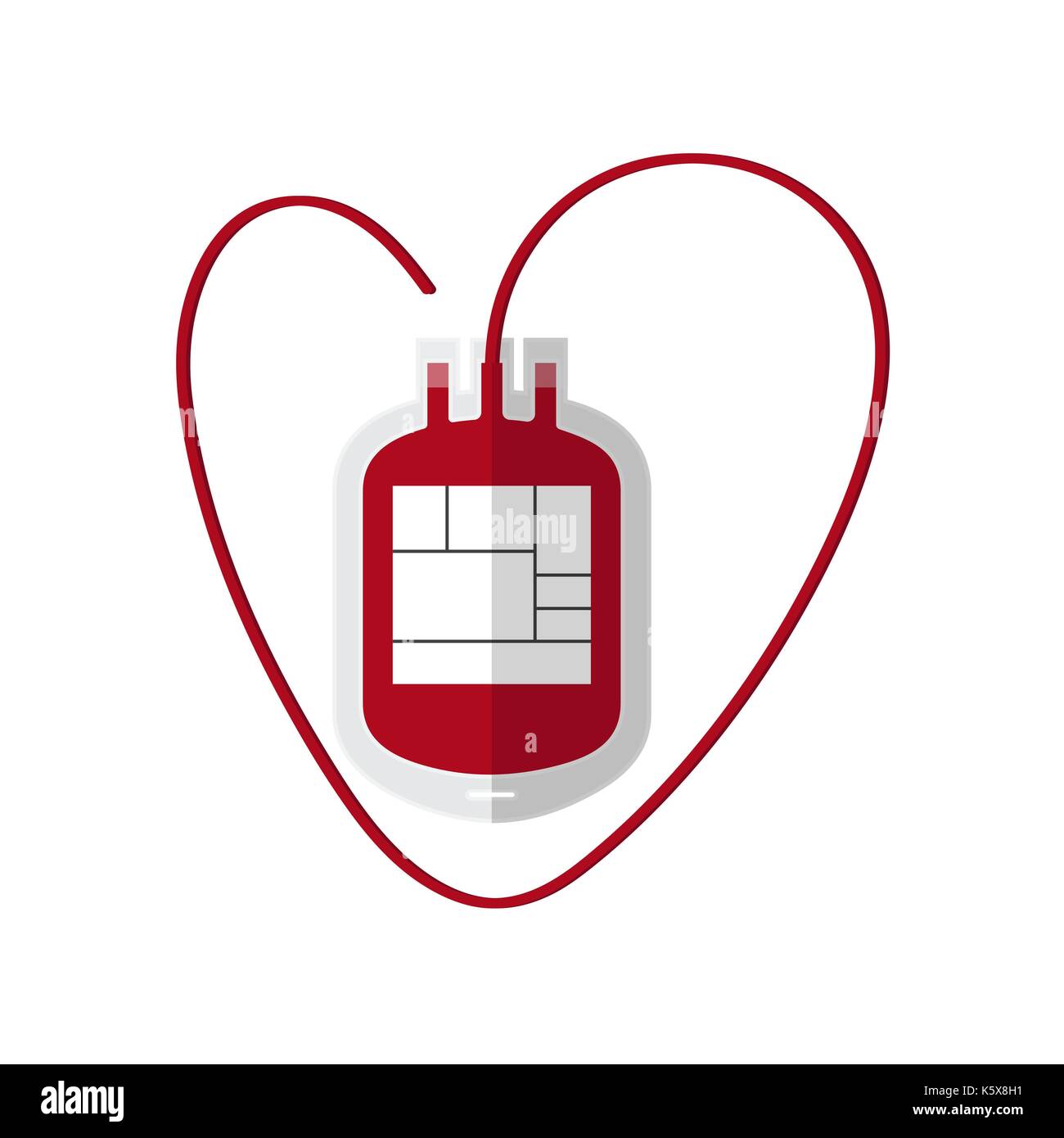 Blood bag white background Stock Vector Images - Alamy