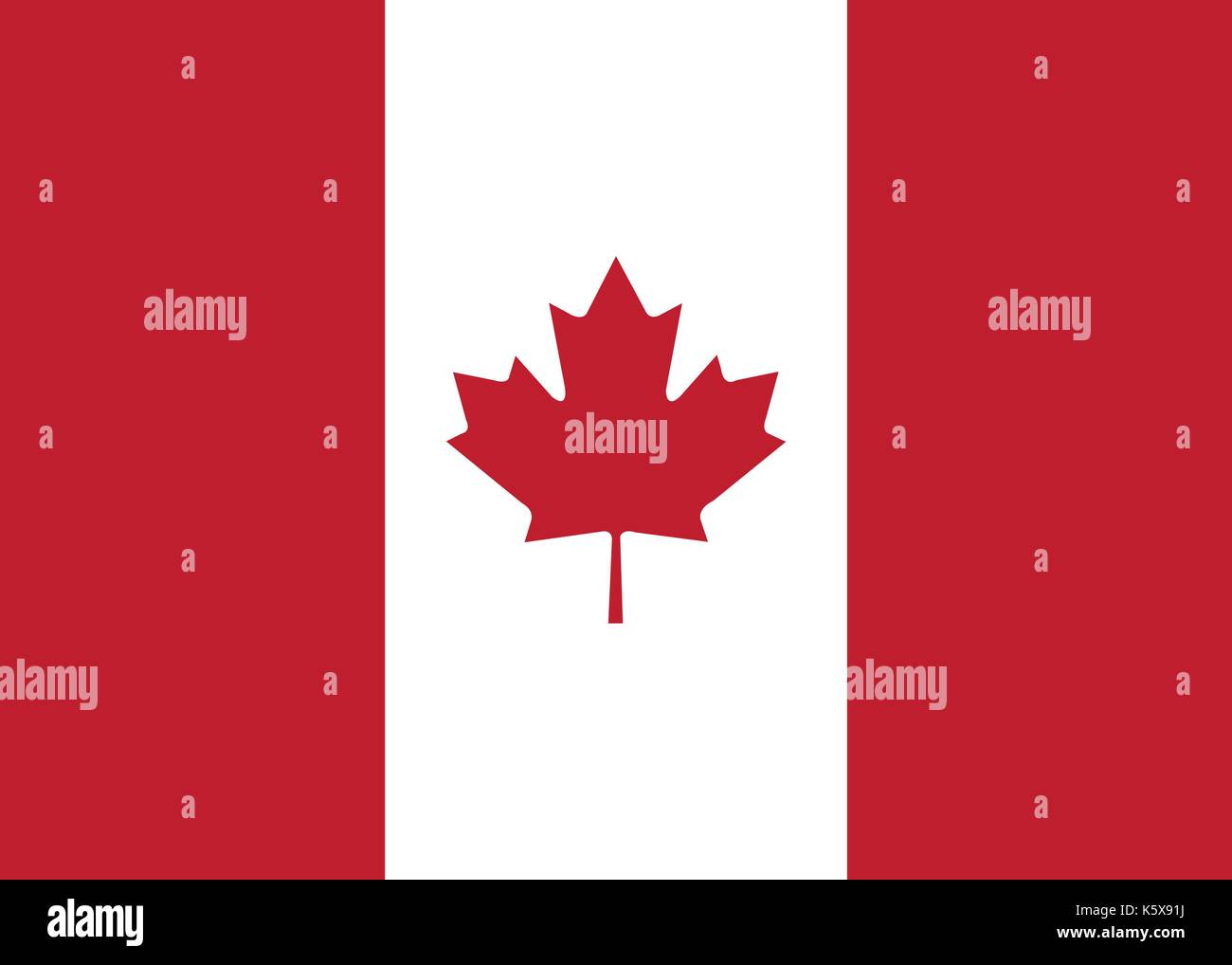 canada flag vector Stock Vector Image & Art - Alamy
