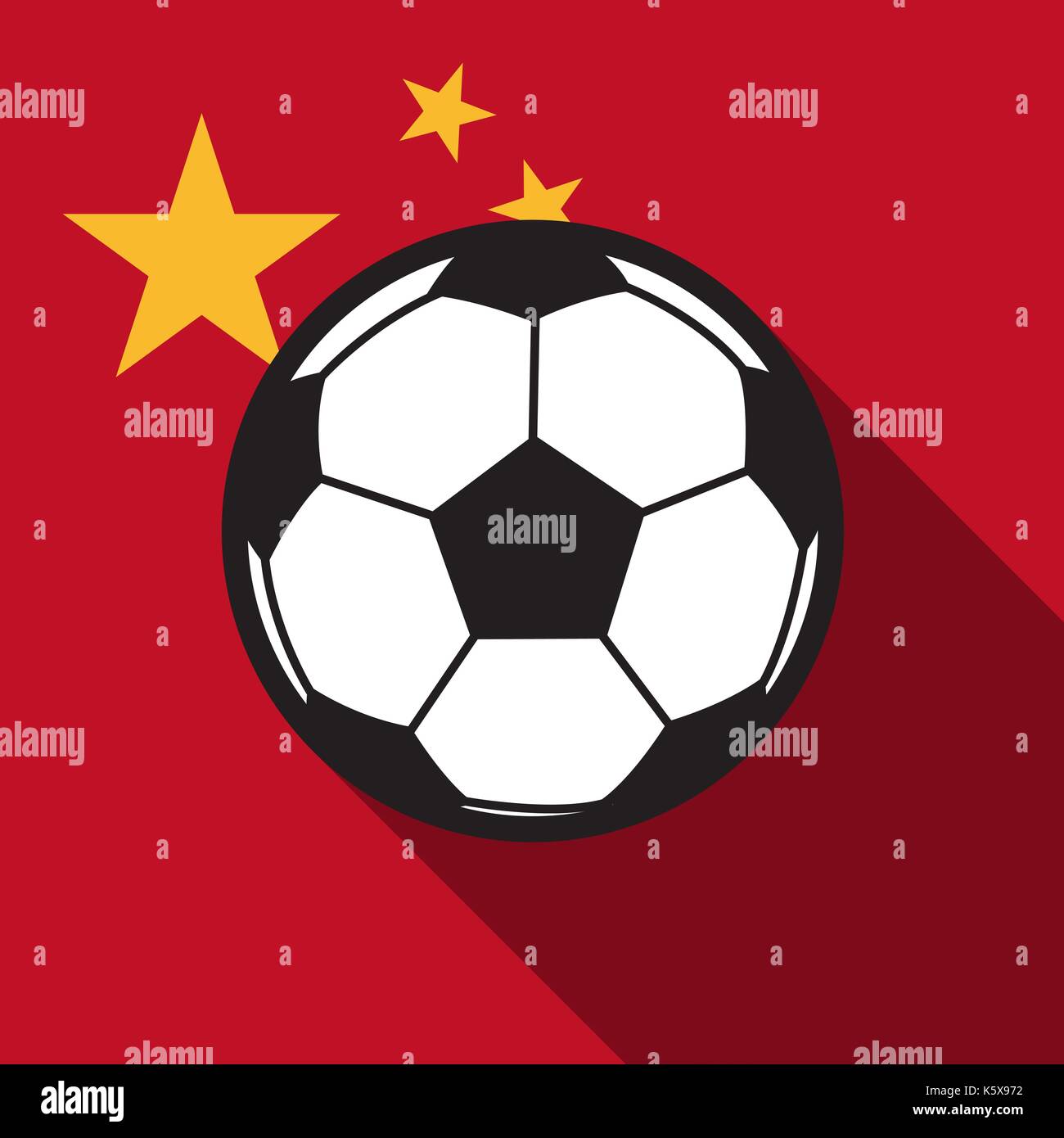 Flag china icon cartoon hi-res stock photography and images - Alamy