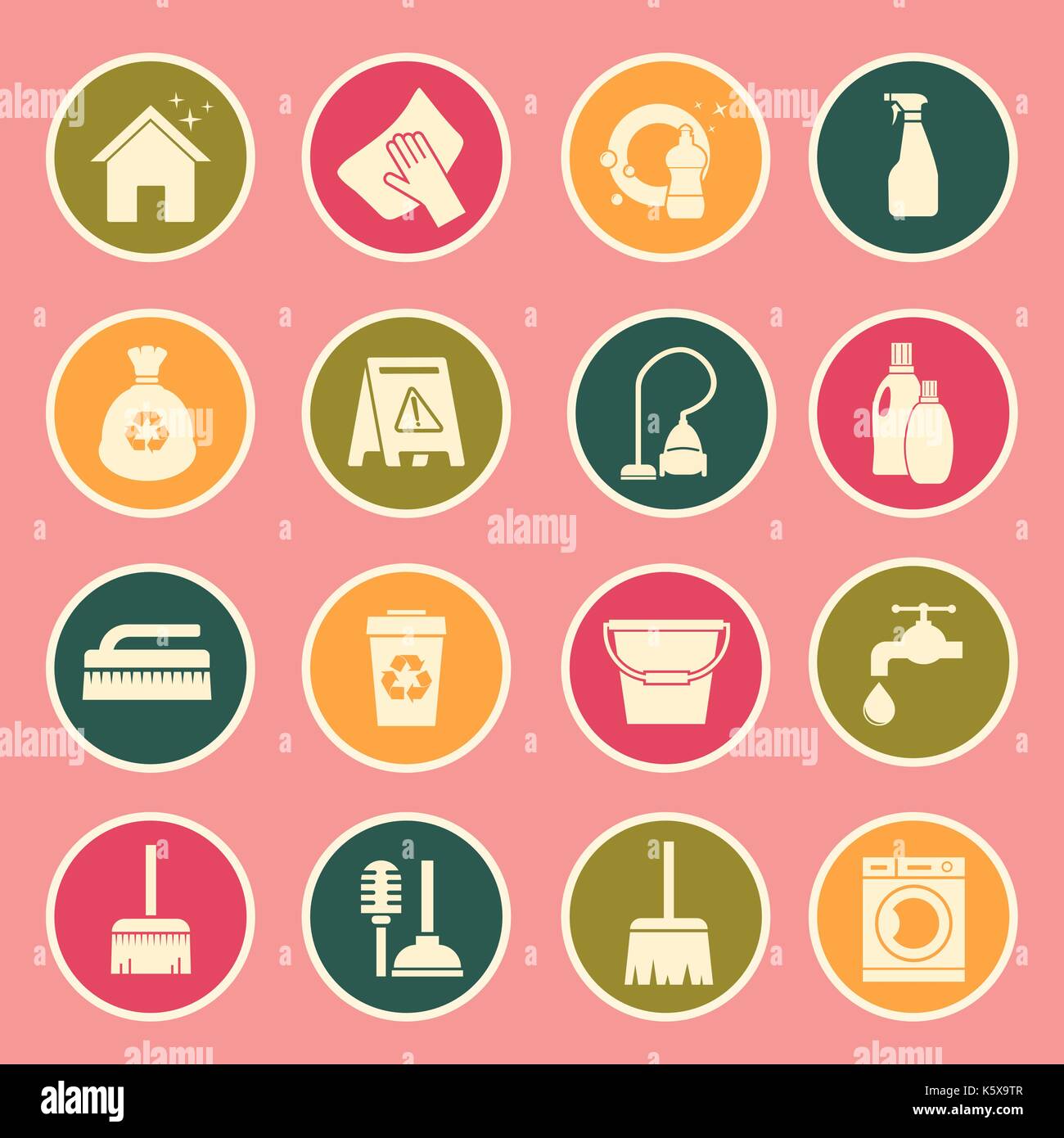 Cleaning icon hi-res stock photography and images - Alamy