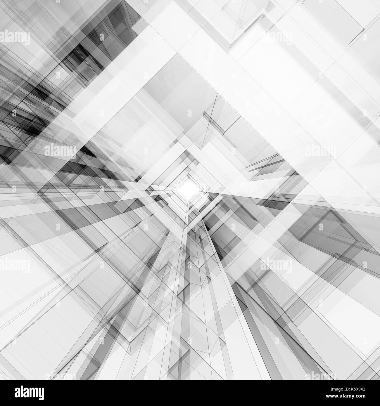 Abstract building 3d rendering Stock Photo - Alamy