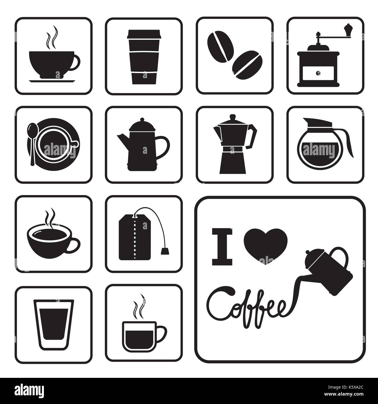 Coffee machine beans bag Cut Out Stock Images & Pictures - Alamy