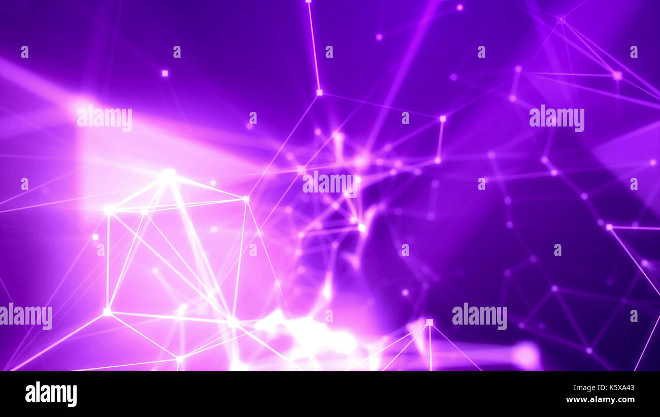 Artistic 3d illustration of some neo-geo futuristic flight through ...