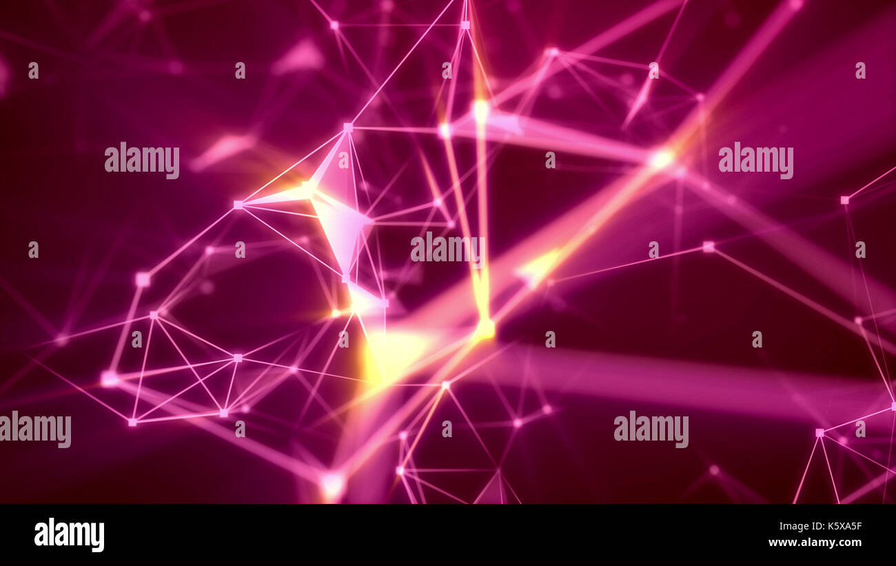 Sparkling 3d illusration of a sci-fi Internet cyber space flight ...