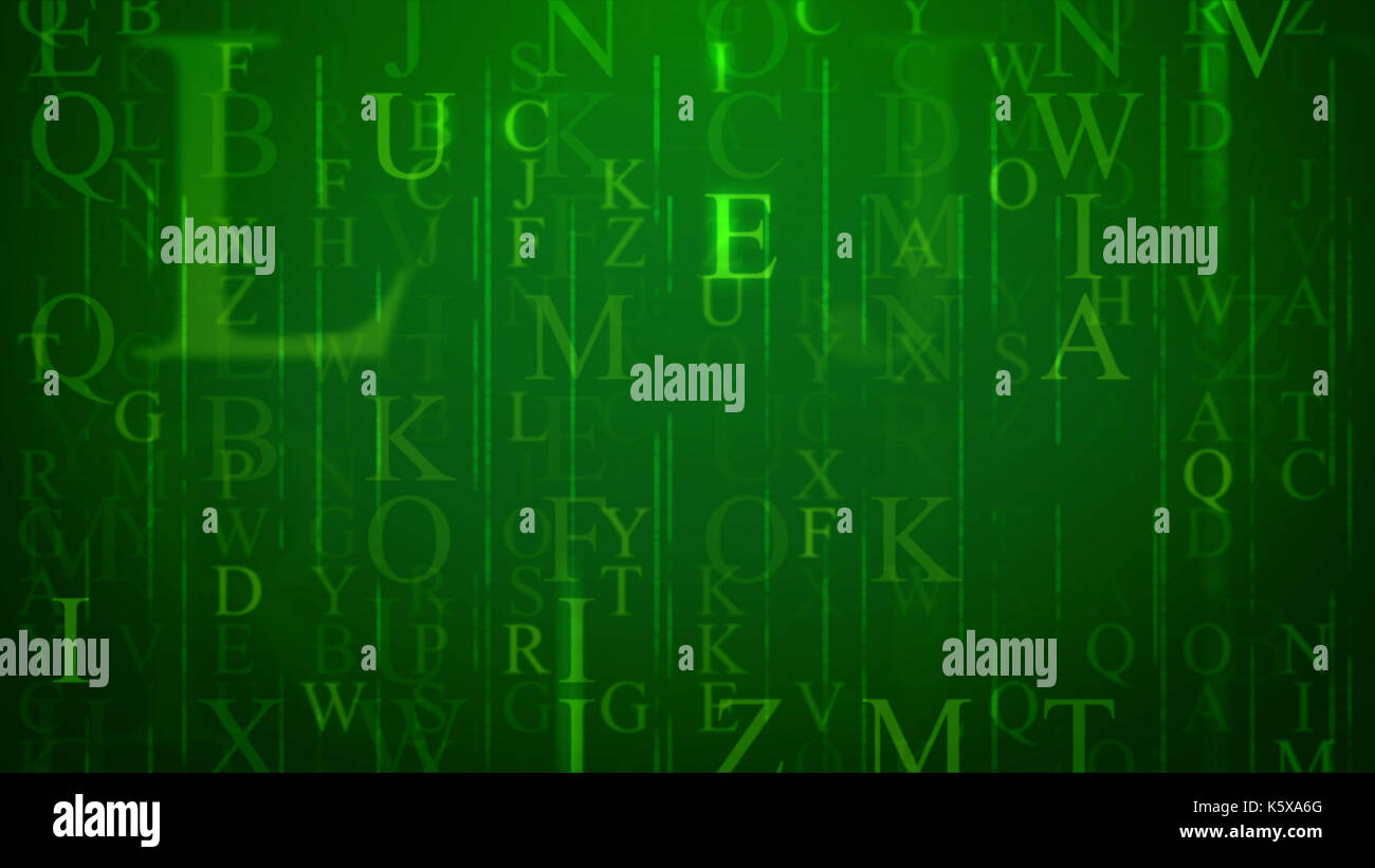 3d rendering of an electronic letter in cyberspace with sparkling ...