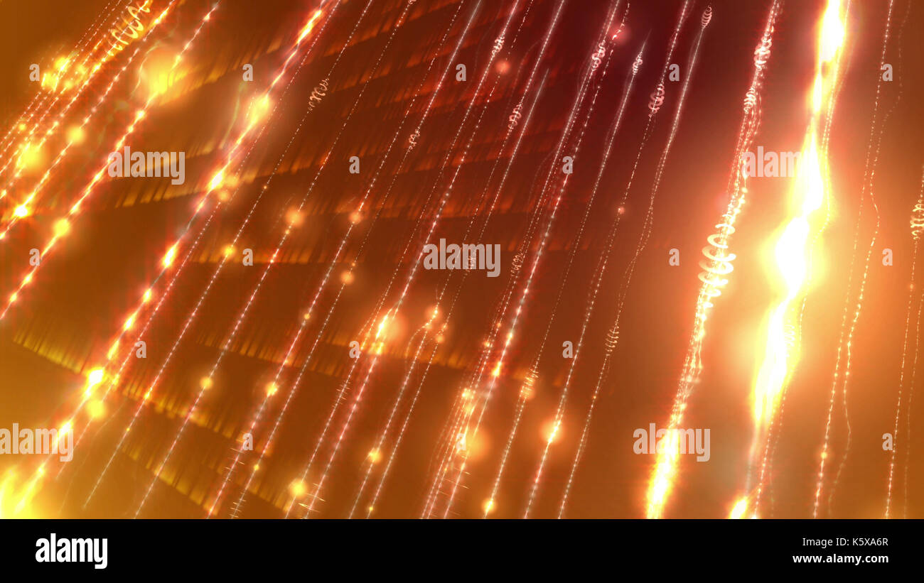 3d rendering of a hi-tech cyberspace with radiance, rays, spirals ...