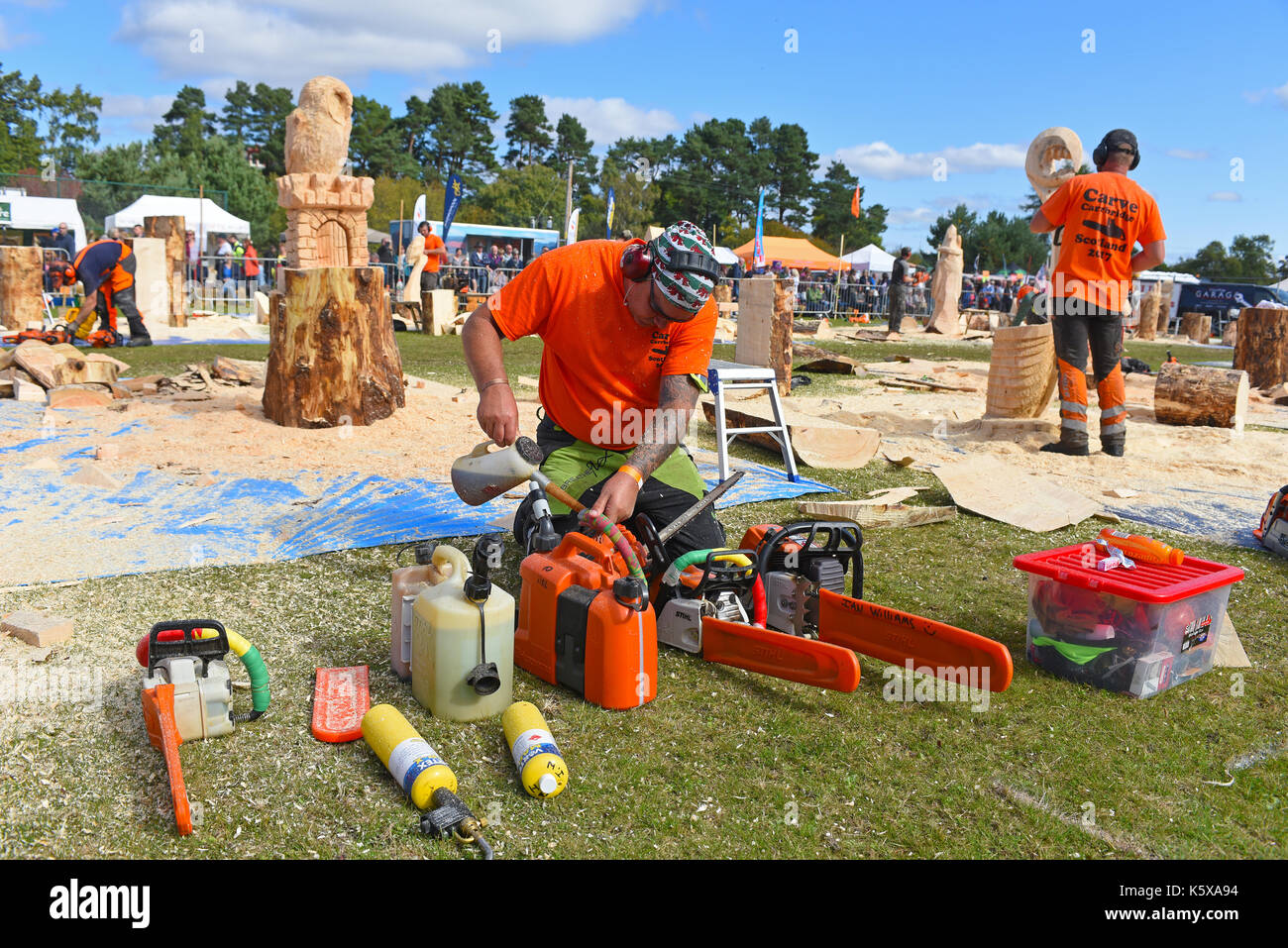 Wood carving competition hi-res stock photography and images - Alamy