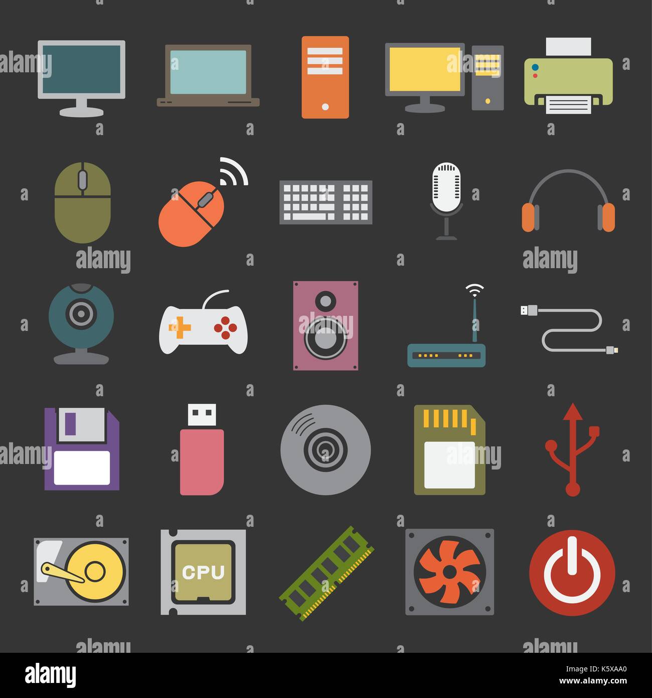 Shut down computer screen Stock Vector Images - Alamy