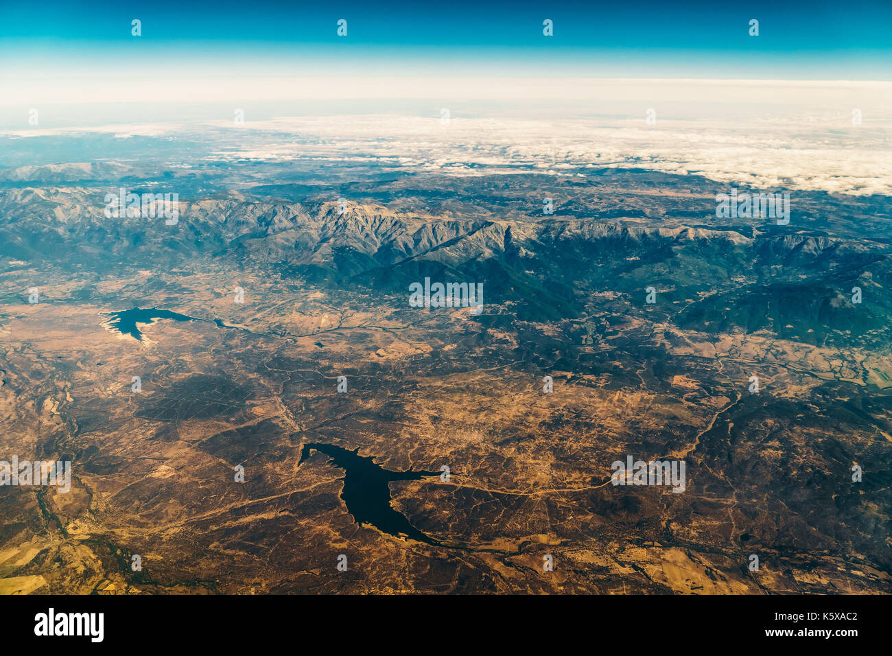 Satellite View Of Planet Earth Horizon Stock Photo - Alamy