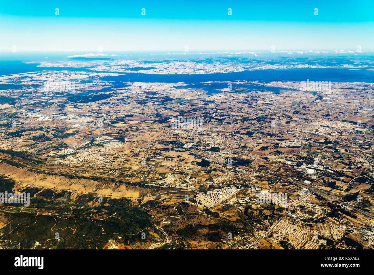 Satellite View Of Planet Earth Horizon Stock Photo - Alamy