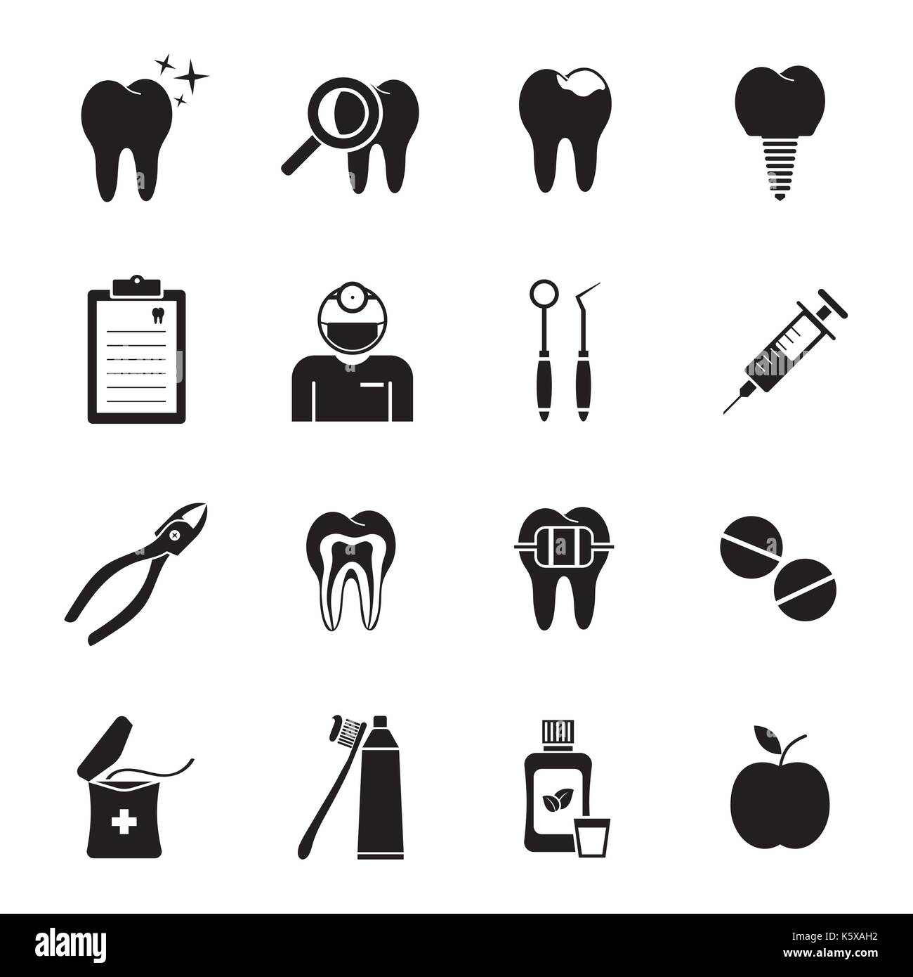 Dentist icon hi-res stock photography and images - Alamy