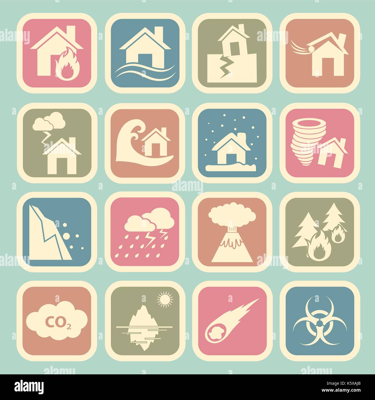 Environmental disaster earthquake Stock Vector Images - Alamy