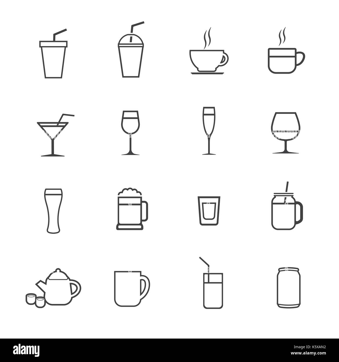 Drinks icon Stock Vector Images - Alamy