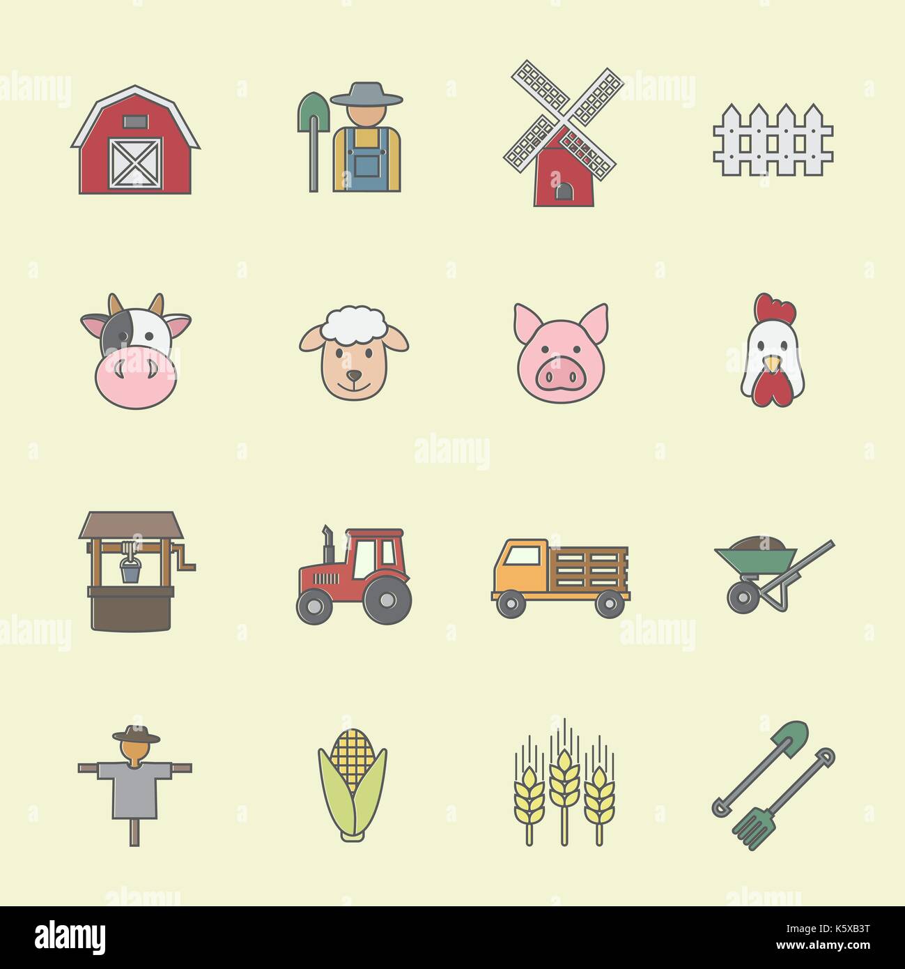 Farming icon hi-res stock photography and images - Alamy