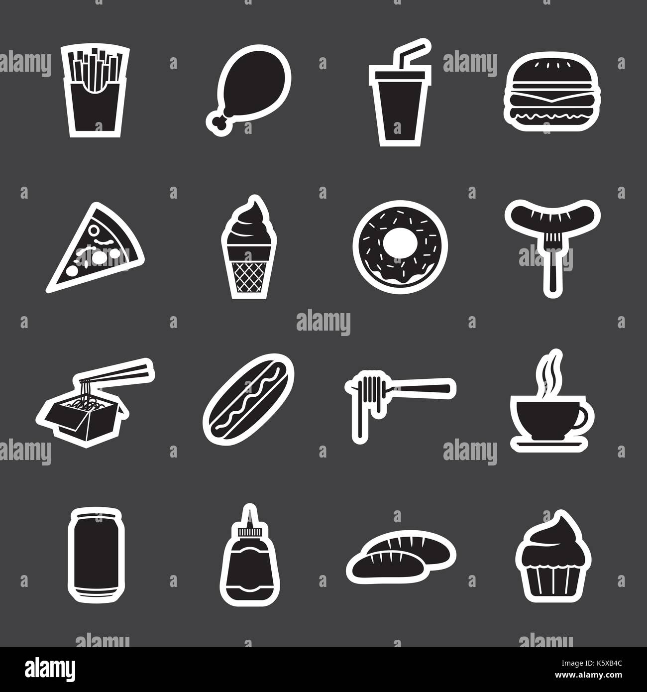 fast food icon Stock Vector Image & Art - Alamy