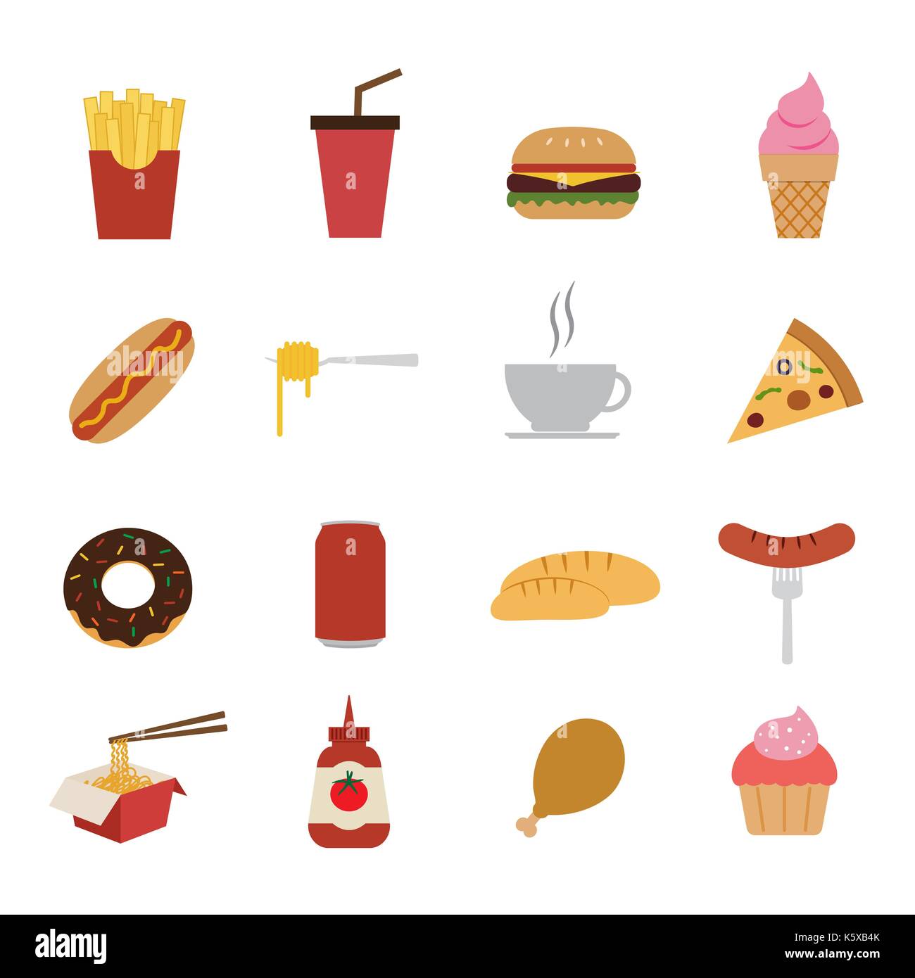 fast food icon Stock Vector Image & Art - Alamy