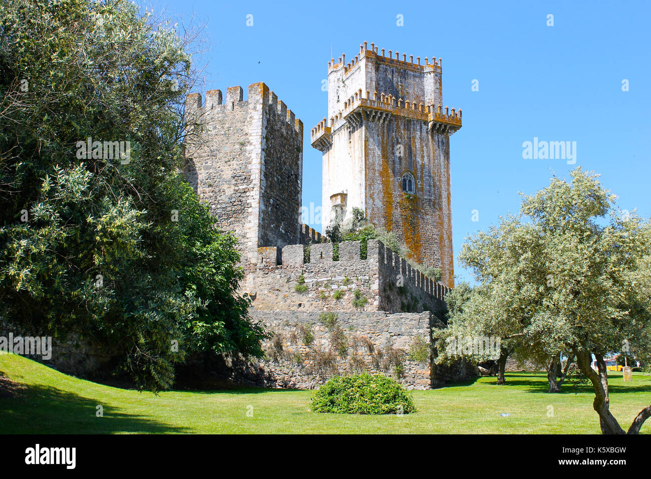 The Castle of Beja, a medieval castle in the Portuguese city of Beja ...