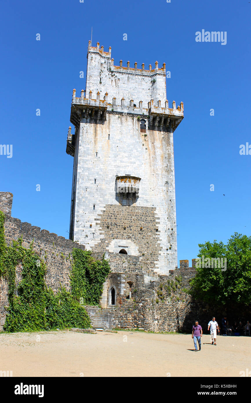 The Castle of Beja, a medieval castle in the Portuguese city of Beja ...