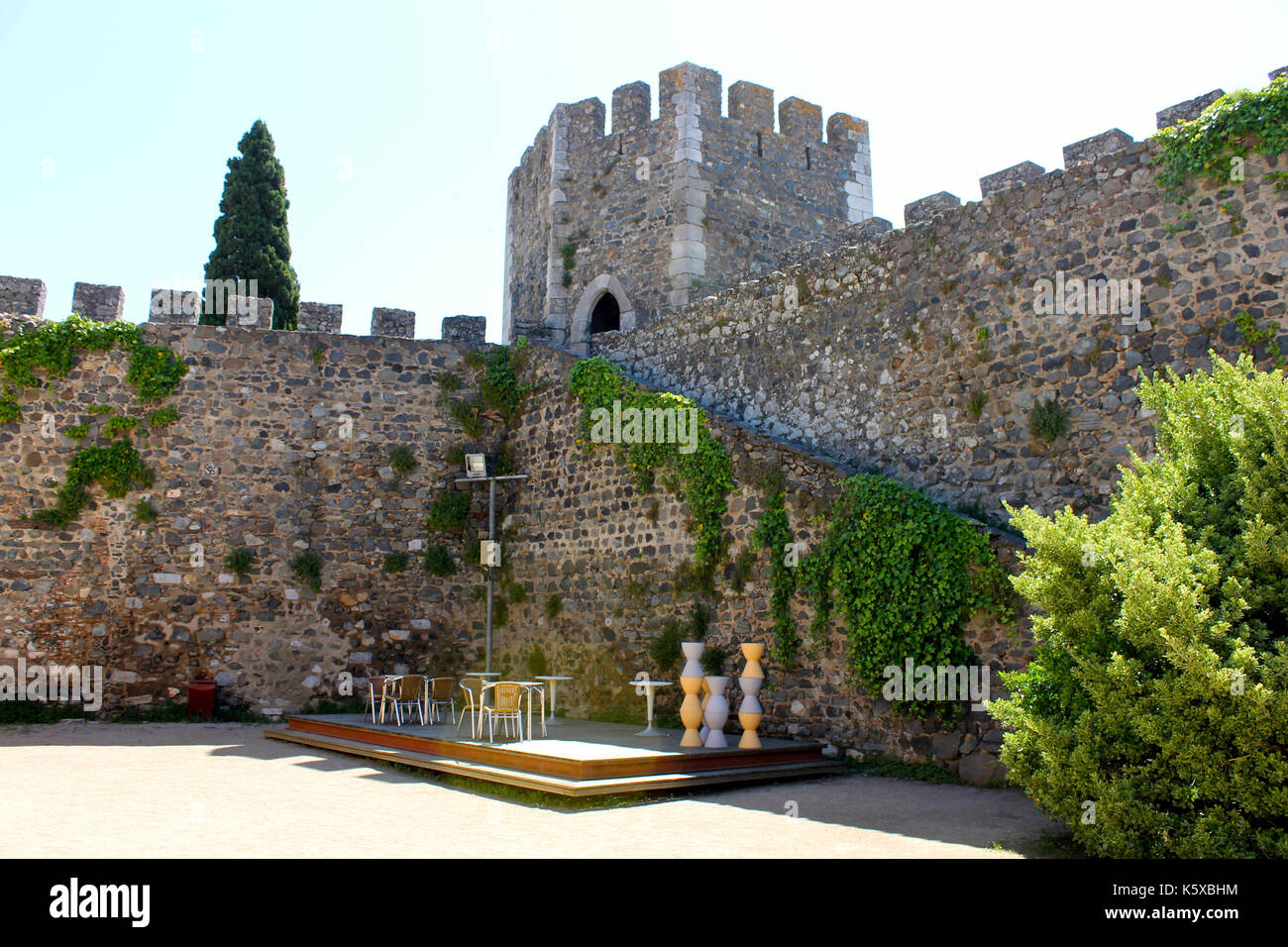 The Castle of Beja, a medieval castle in the Portuguese city of Beja ...